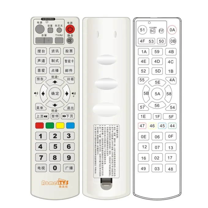 Custom Crown TV Remote Control - ABS Material, CE ROHS