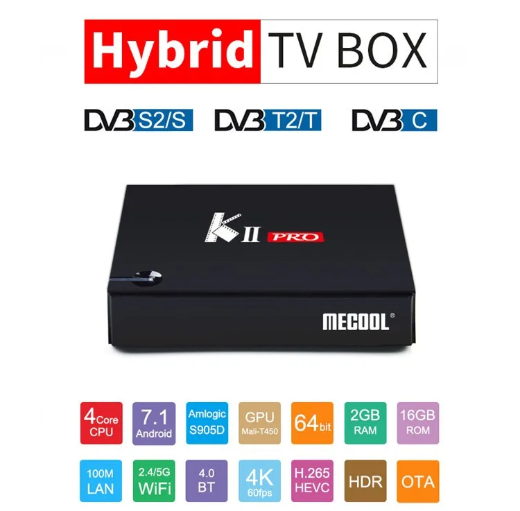 4k Hd Dvb T2 S2 Hybrid Ott 2gb Ram K2 Pro Smart Tv Box With 5g Wifi - Buy Dvb S2 Android Tv Box ...