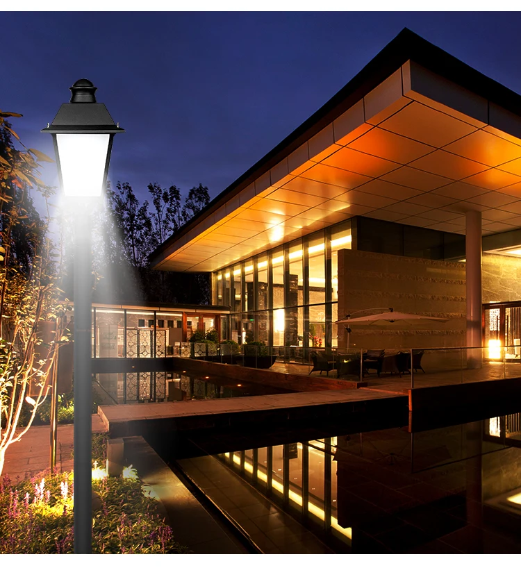 55w Led Garden Street Post Top Light Lamps Fixture 3000-6500k 5590lm ...