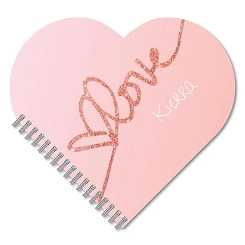 Wholesale Personalized Heart-shaped Spiral Notebook/journal,Durable ...
