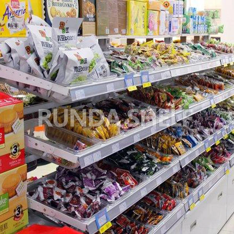 Supermarket Candy Store Display Shelf With Bulk Fo 1-5 Layers Metal ...