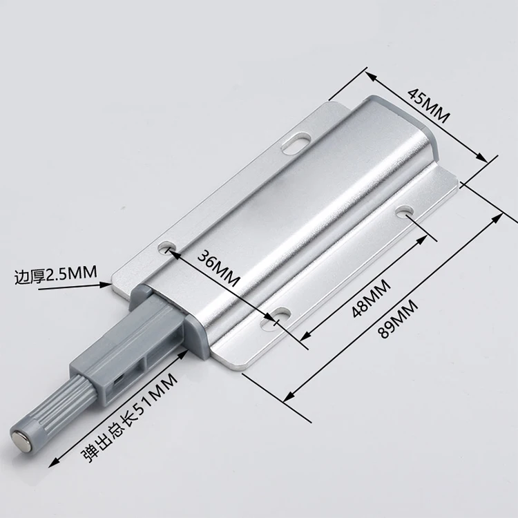 Touch Latch Mechanism Soft Close Push To Open System Drawer Magnetic ...