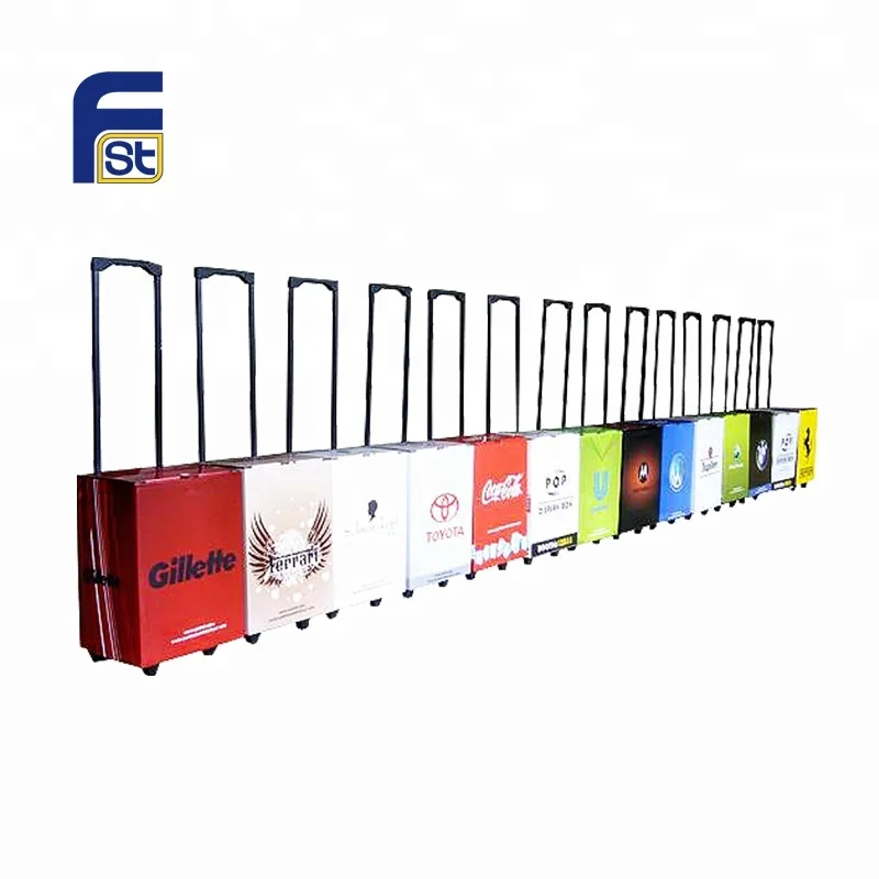 Cardboard Custom Printing Paper Trolley Boxes / Exhibition Carton ...