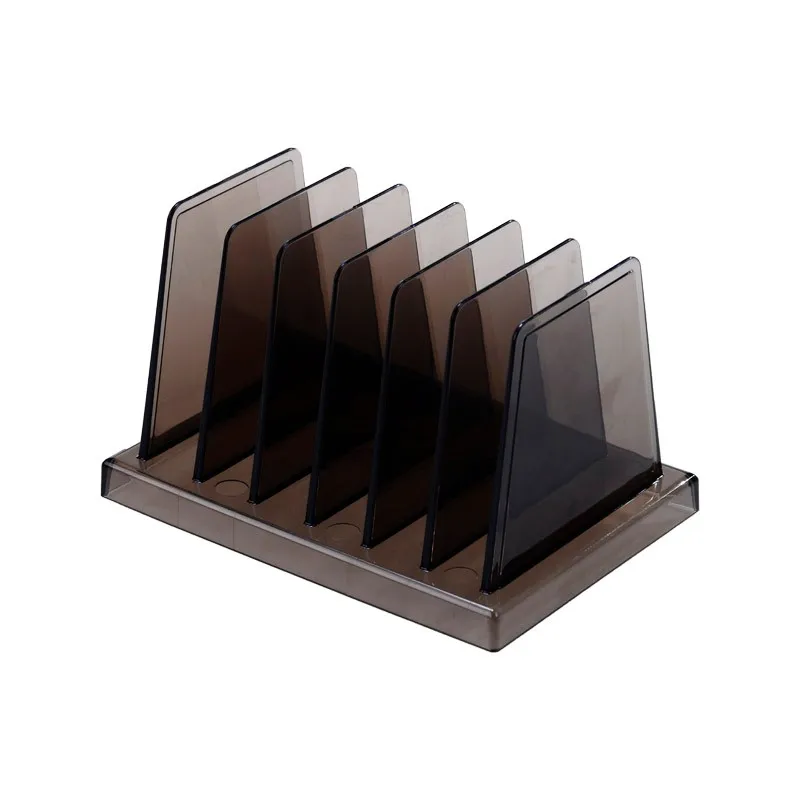 Us-20075 Plastic Office File Stand Book Stand With 6 Columns - Buy Book ...