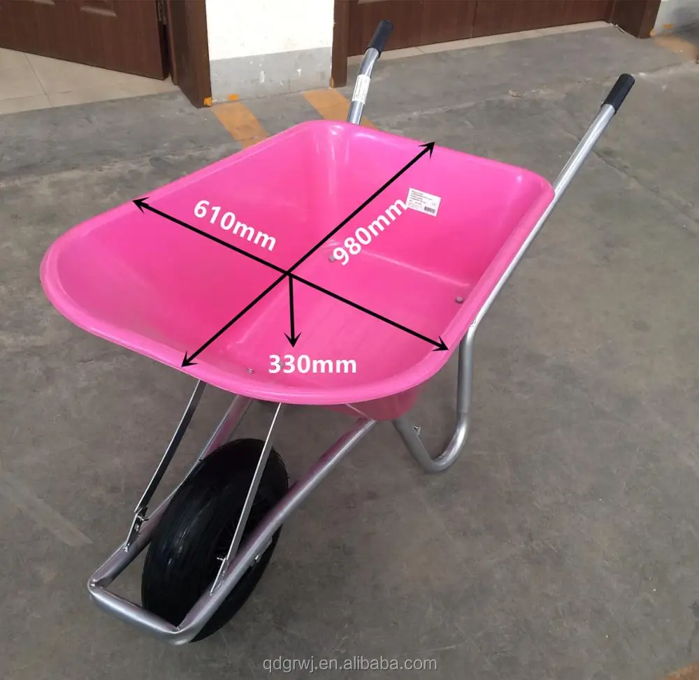 Super Mucker Red Color 90 Ltr Wheelbarrow - Durable & Efficient