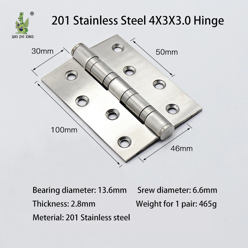 Sus 304 Stainless Steel Door Hinge Cabinet 4ball Bearing Folding Hinge ...