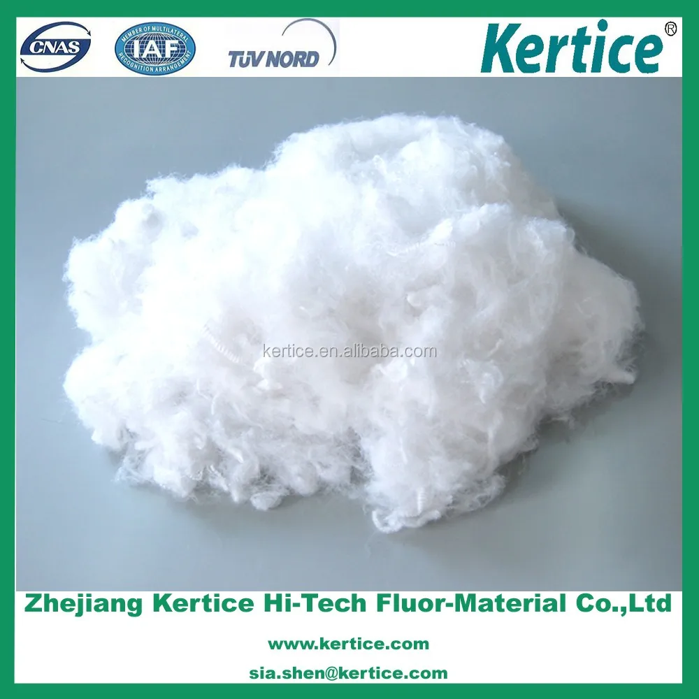 Industrial 100% Ptfe Fiber Staple Fiber For Needle Punching Ptfe Felt ...