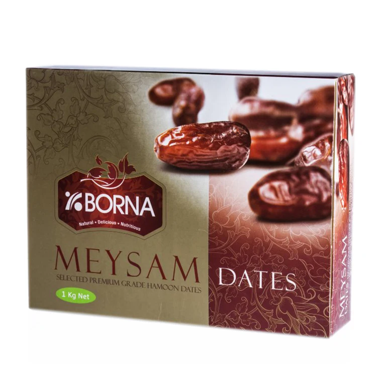 Custom Printed Dates Packaging Box - Recyclable & Customizable