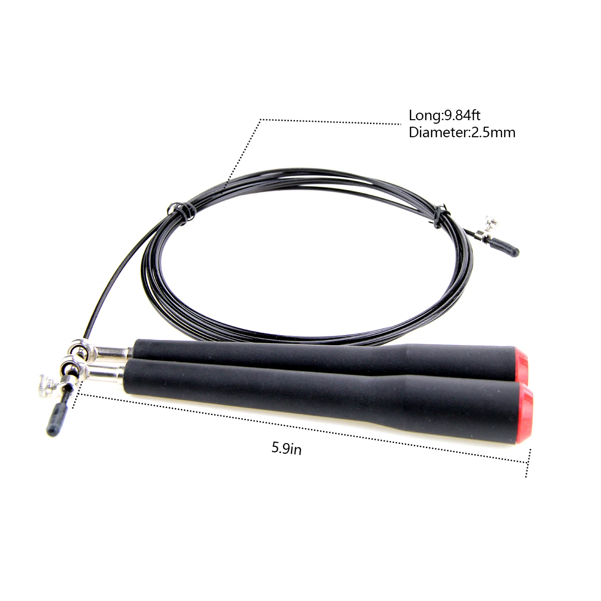 Fitness Training Aluminium Metal Wire Self-locking Skipping Rope - Buy ...