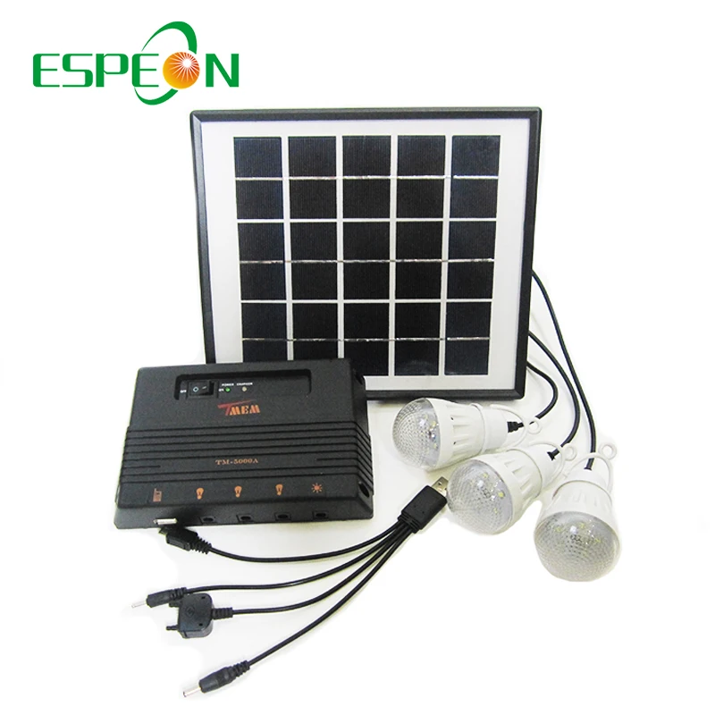 Portable DC Solar LED Light Kit - Ideal for Home & Camping