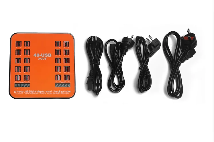40 USB Port Charger - Fast Charging for Mobiles & Tablets