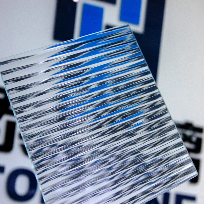 3-8mm Waterfall Pattern Glass Design for Decorative Doors