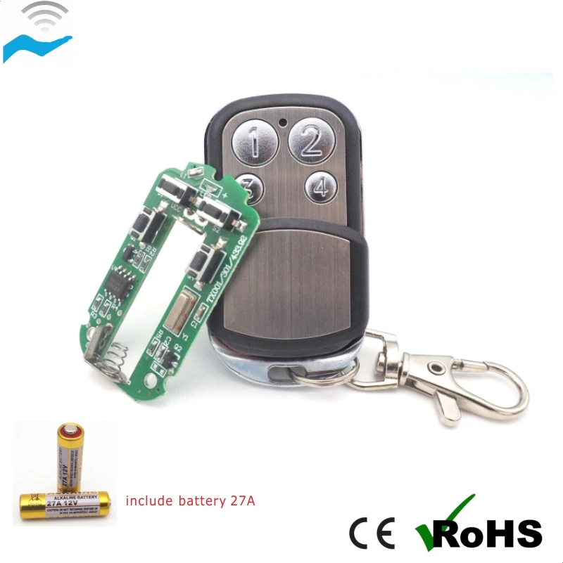 433.92 MHz Wireless Remote Control With Battery Garage Door Remote ...