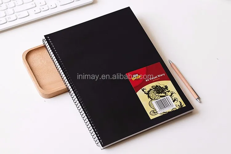 Promotional Black Plastic Cover Spiral Notebook A5 - Buy Plastic Cover ...
