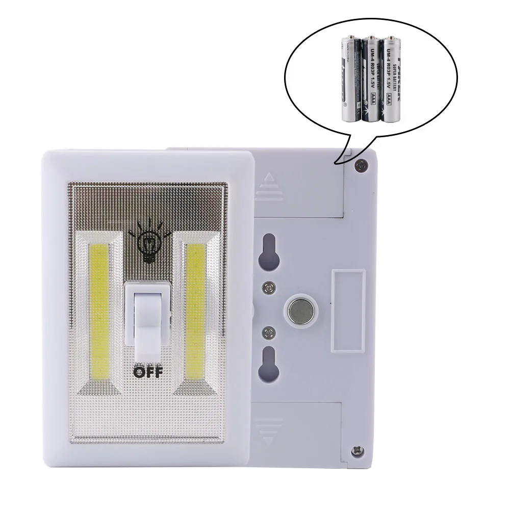 Light-switch Battery Operated Cordless Light Using Super Bright Cob Led ...