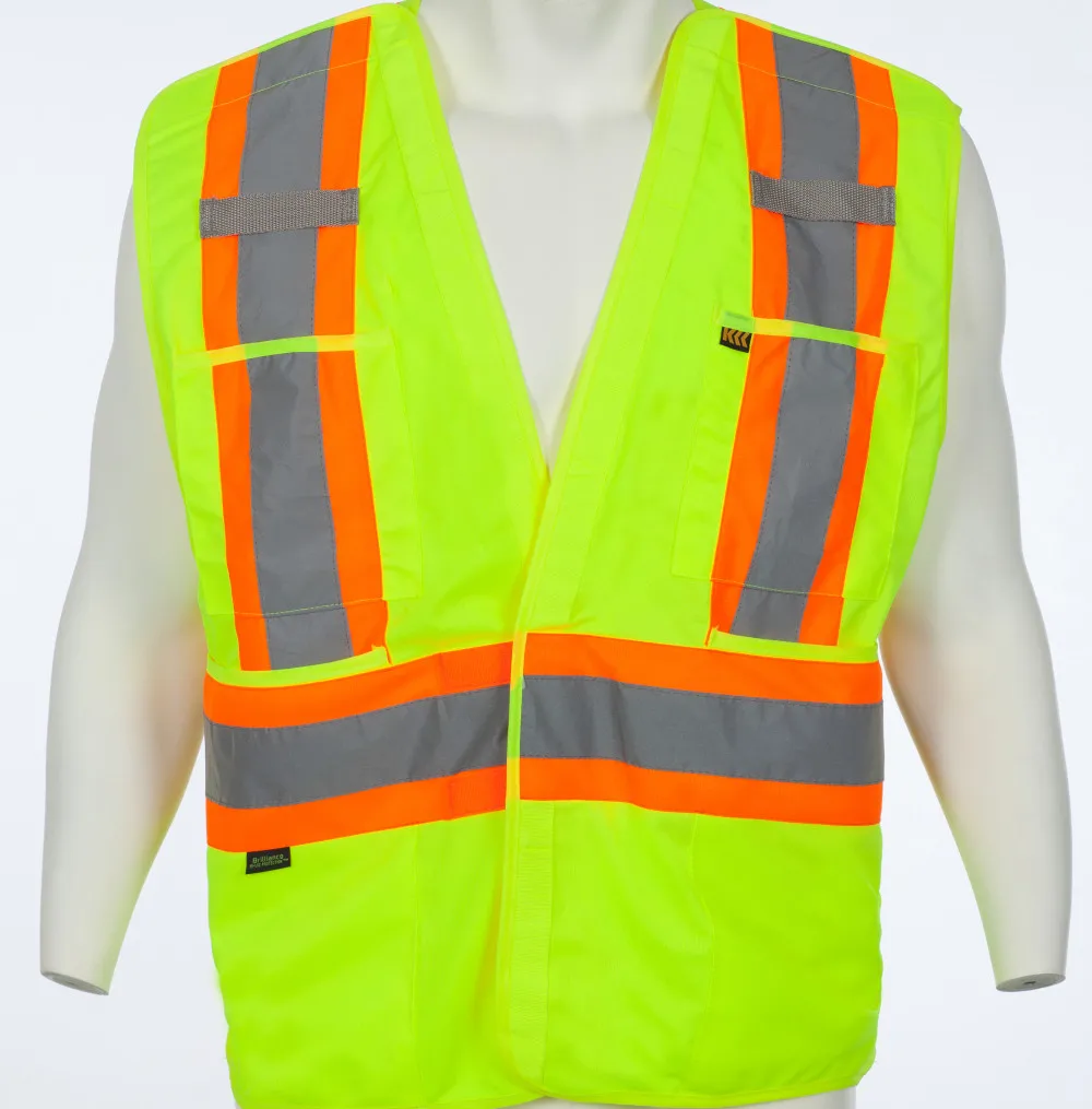 High Visibility Breathable Hi-viz Vests Working High Quality Polyester ...