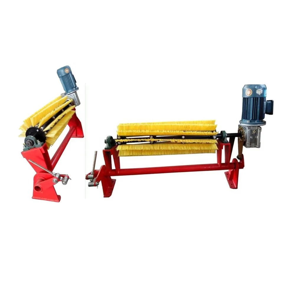 Roller Rotary Brush Belt Cleaner For Conveyor Belt Cleaner Rotary Brush ...