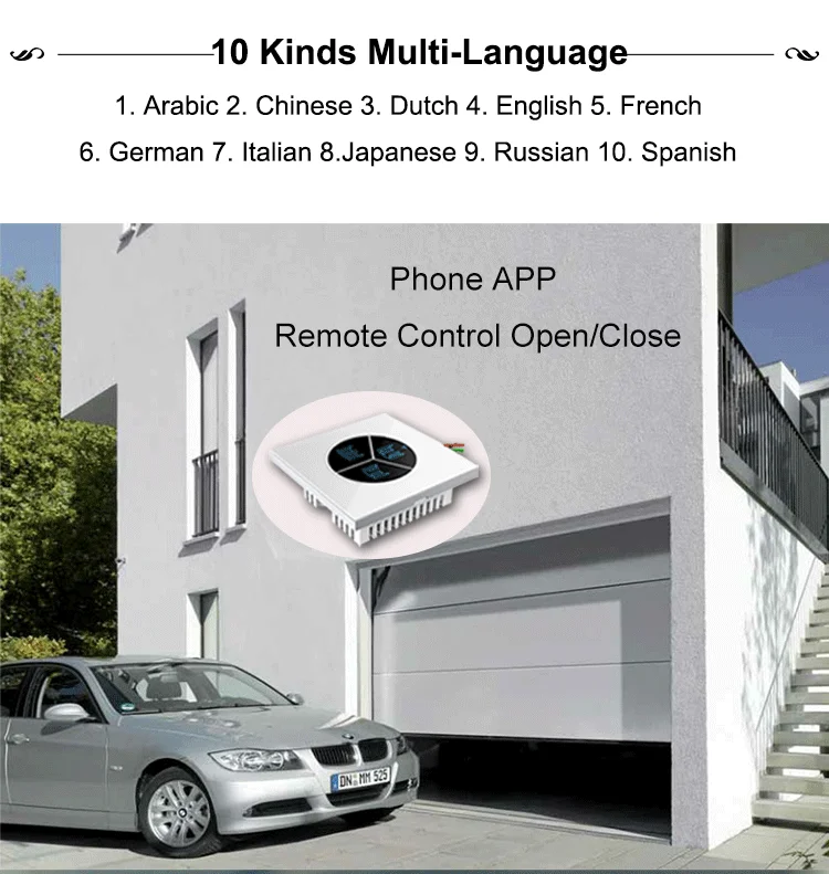 Smart AC/DC Garage Door Opener with Wifi Remote Control