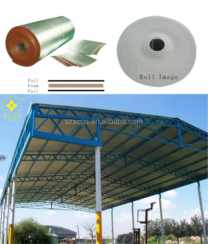 Heat Resistant Ceiling Material Pe Foam Double Sided Aluminum Foil Heat ...