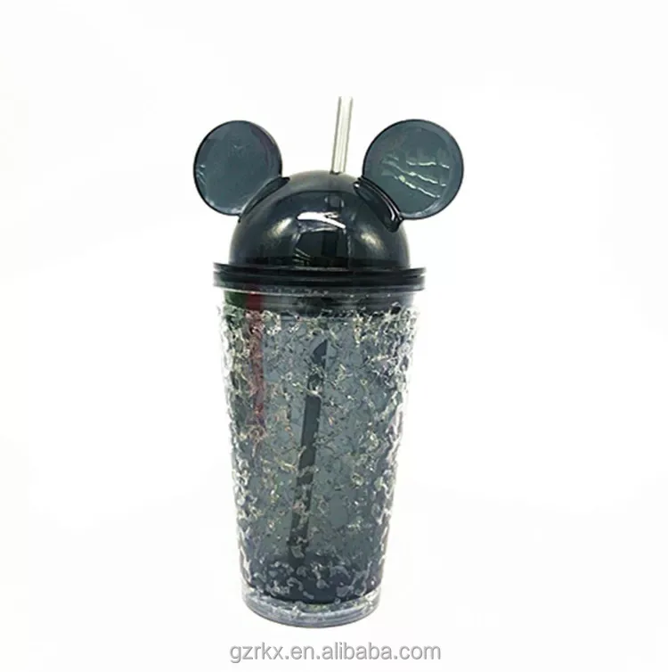 Colour Crystal Freezer Travel Tumbler,16oz Plastic Double Wall Gel ...