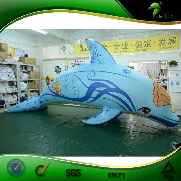 Bule Dolphin Inflatable Costume Sea Animal Figures Toy Hanging ...