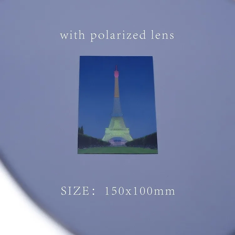 Rainbow Effect Polarizing Lens Tester - Customized Eiffel Tower