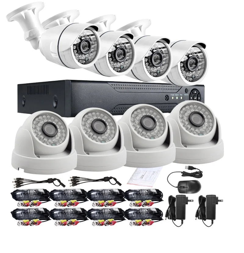 Home Security 8ch AHD Cameras Kit - CCTV Camera System