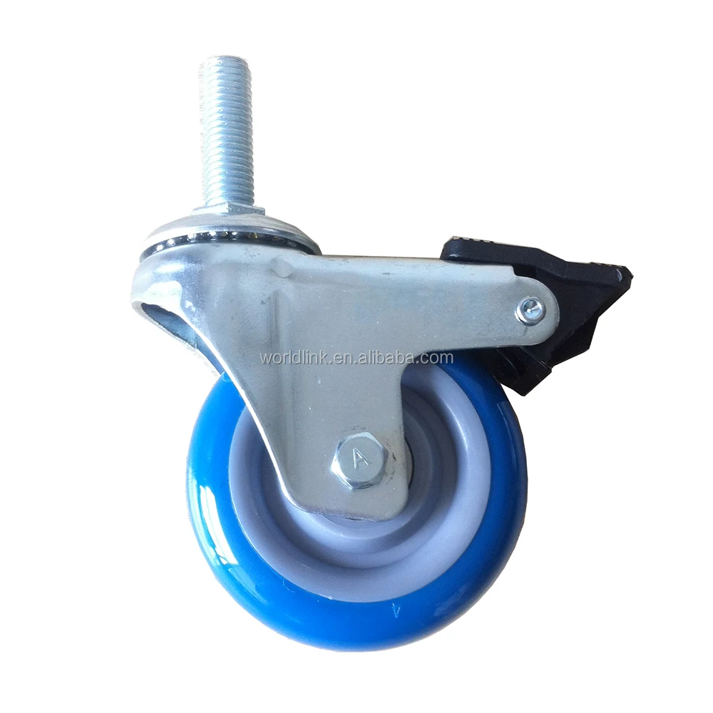 Ball Bearing PU Shopping Trolley Wheel - Durable & Smooth