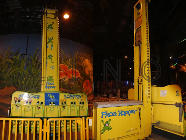 Jumping Hopper Frog Drop Tower Rides Mini Free Fall Tower For Sale ...