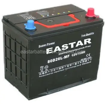 12v 75ah Maintenance Free 75d23r Car Battery For Truck - Buy 75d23r Car ...