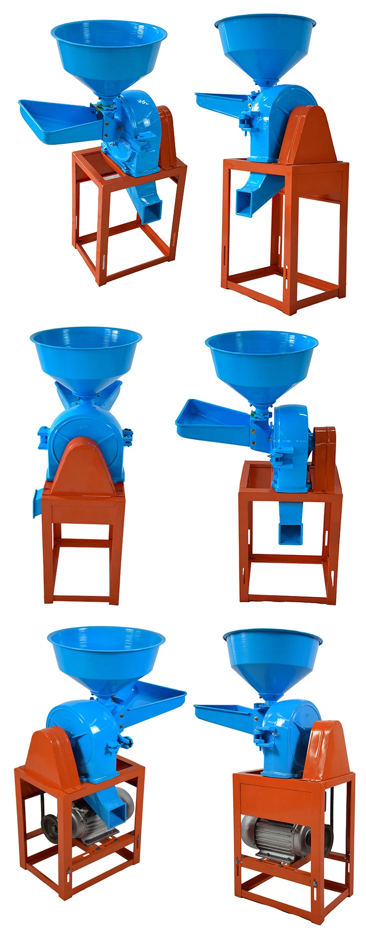 HELI Portable Corn Mini Mill Small Scale Feed Grinding Machine Maize ...