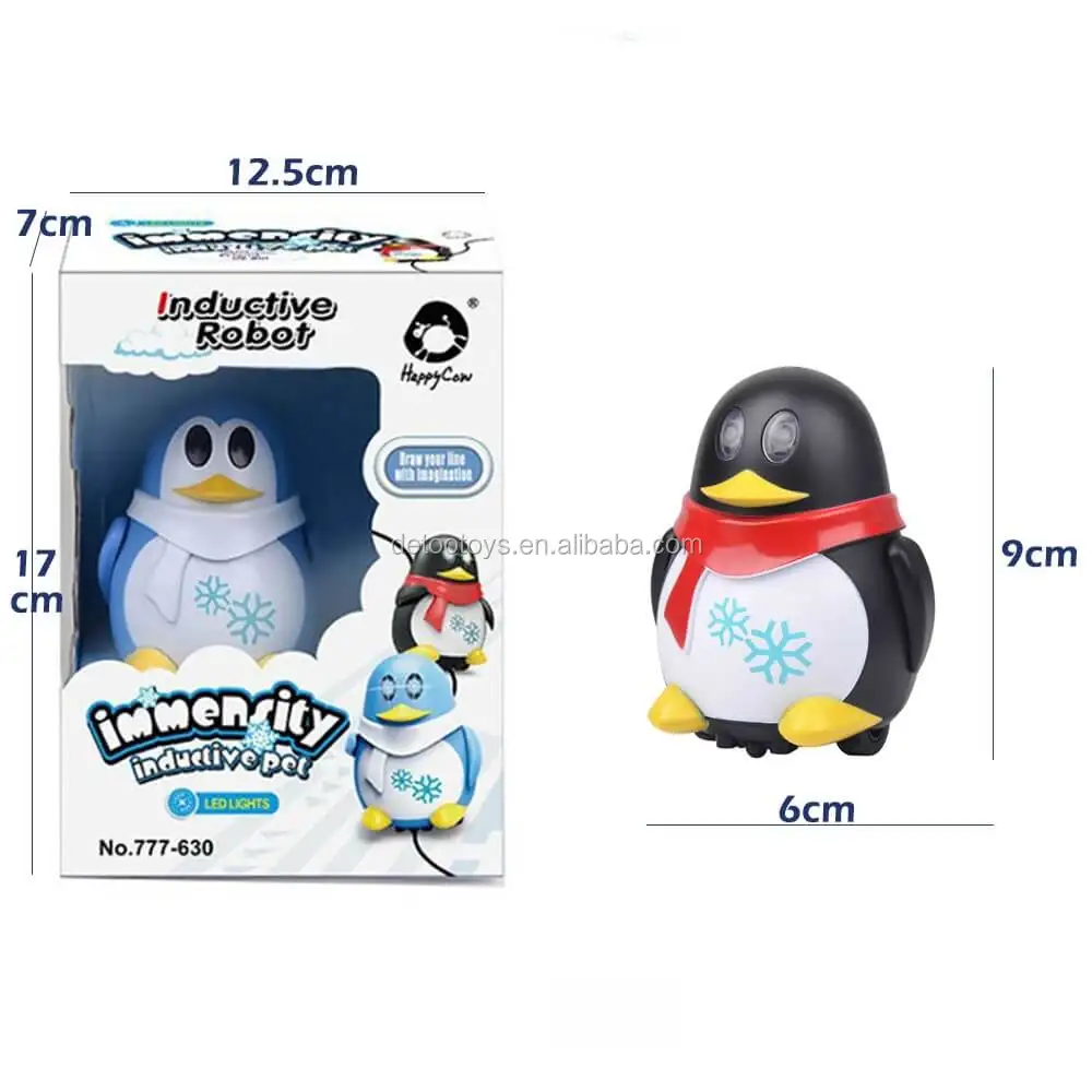 Detoo Electric Robot Toys Inductive Cartoon Toy Drawing Line Follower ...