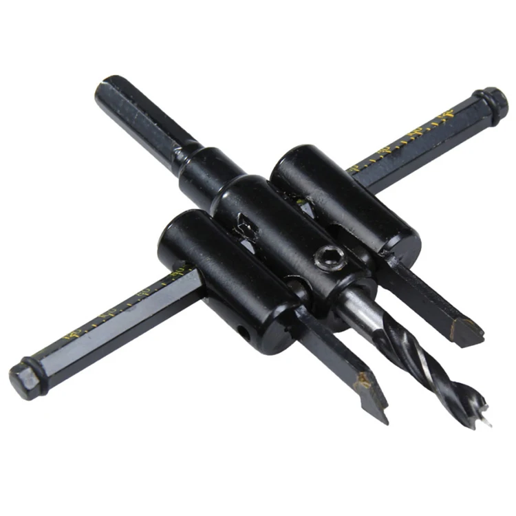High Carbon Steel Adjustable Circle Hole Cutter Wood Drywall Bit Hole ...