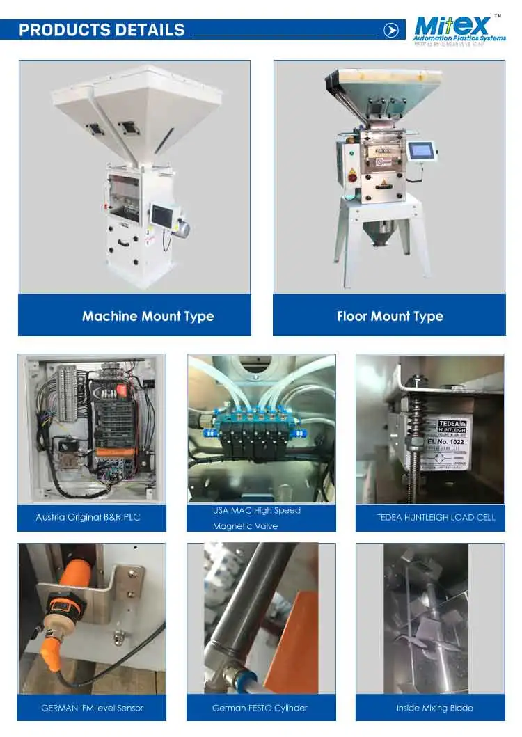 4 Materials Automatic Master Batch Gravimetric Dosing System