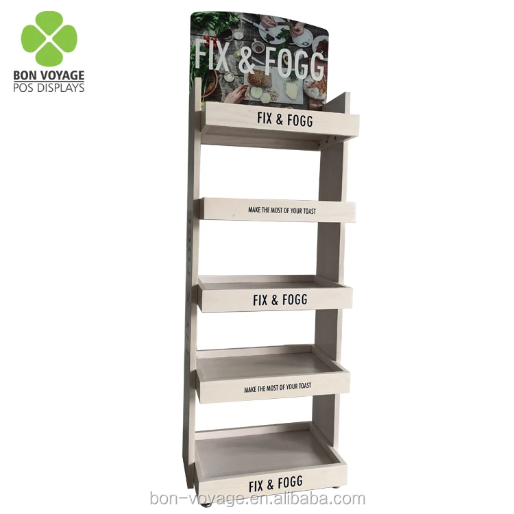 Supermarket Wooden Soft Rack Retail Shelf Energy Drink Display Stand ...
