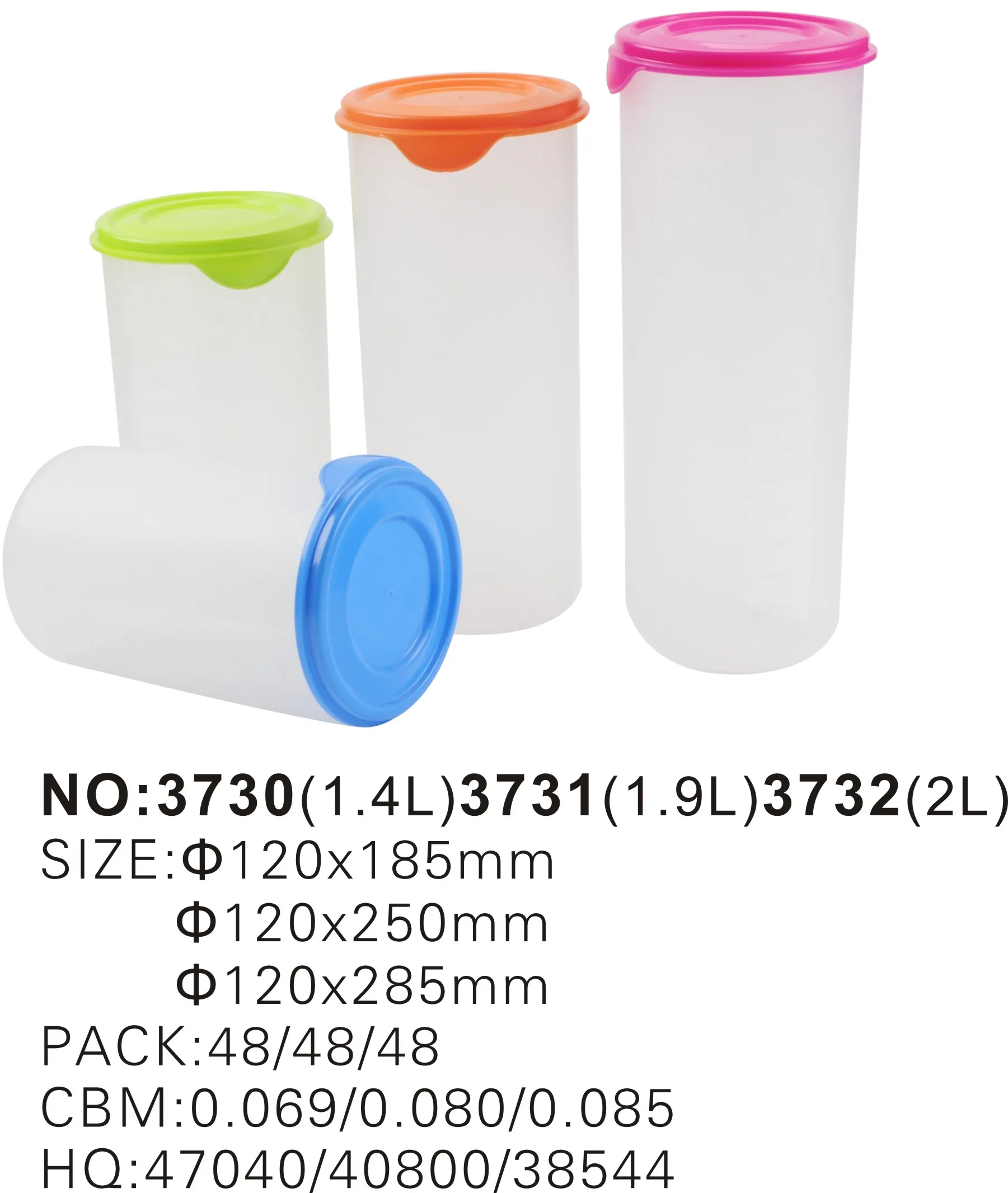 Plastic Long Cylindrical Food Storage Box (1.4l 2l) - Buy Plastic ...