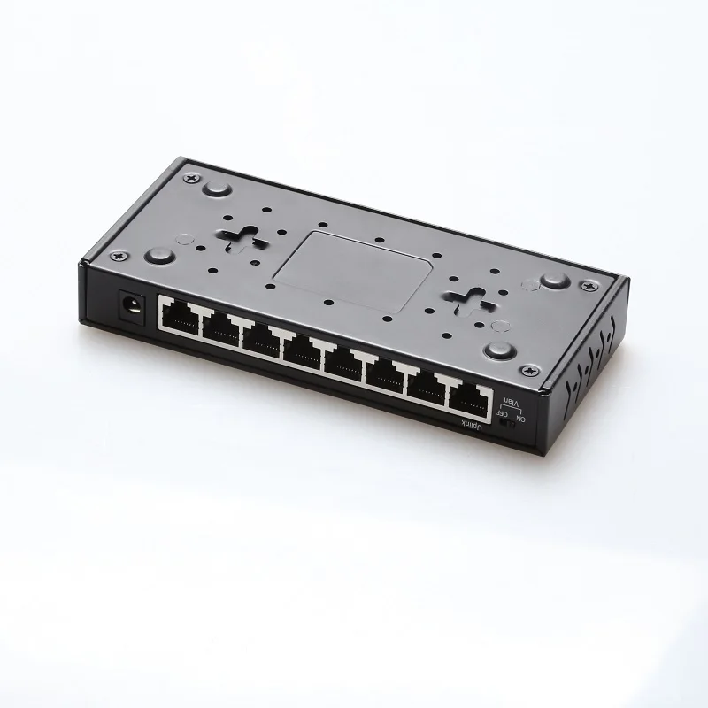 Diewu 8 Port 10/100 Mbps Network Switch Ethernet Hub Housing Iron Soho ...