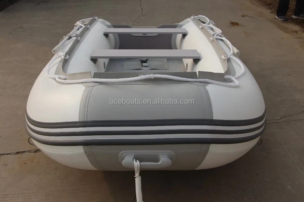 360cm Pure White Soft Bottom Portable Inflatable Boats With Aluminum ...