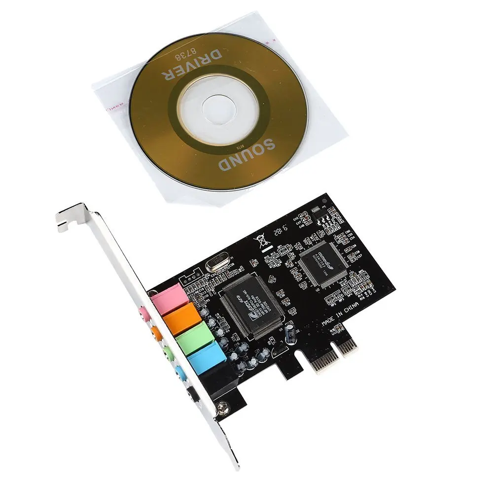 Pcie Sound Card 5 1 Internal Sound Card For Pc Windows 10 With Low Profile Bracket 3d Stereo Pci