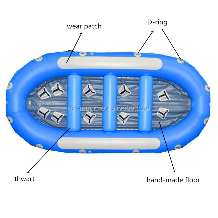 1.2mm Pvc Commercial Grade Rafts Whitewater River Rafting Boat - Buy ...