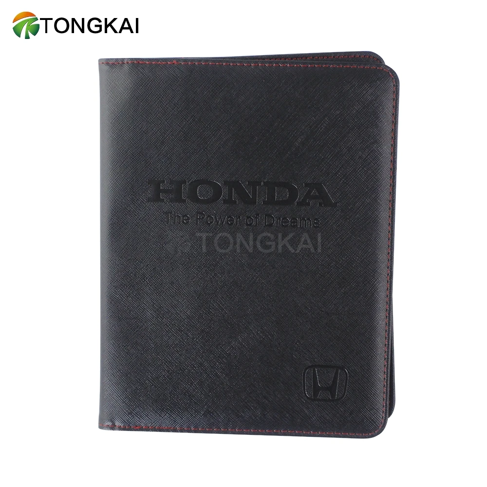 Pu Leather Car Document Holder Organizer Folder With Zipper Closure ...