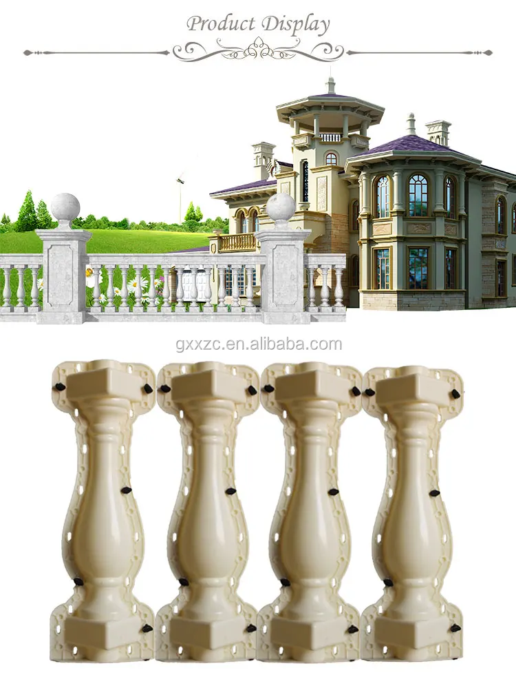 Durable Plastic Concrete Baluster Mold For House - Buy Concrete ...