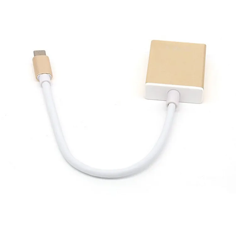 USB Type C to VGA Adapter Cable for Laptop PC Monitor - Adapters ...