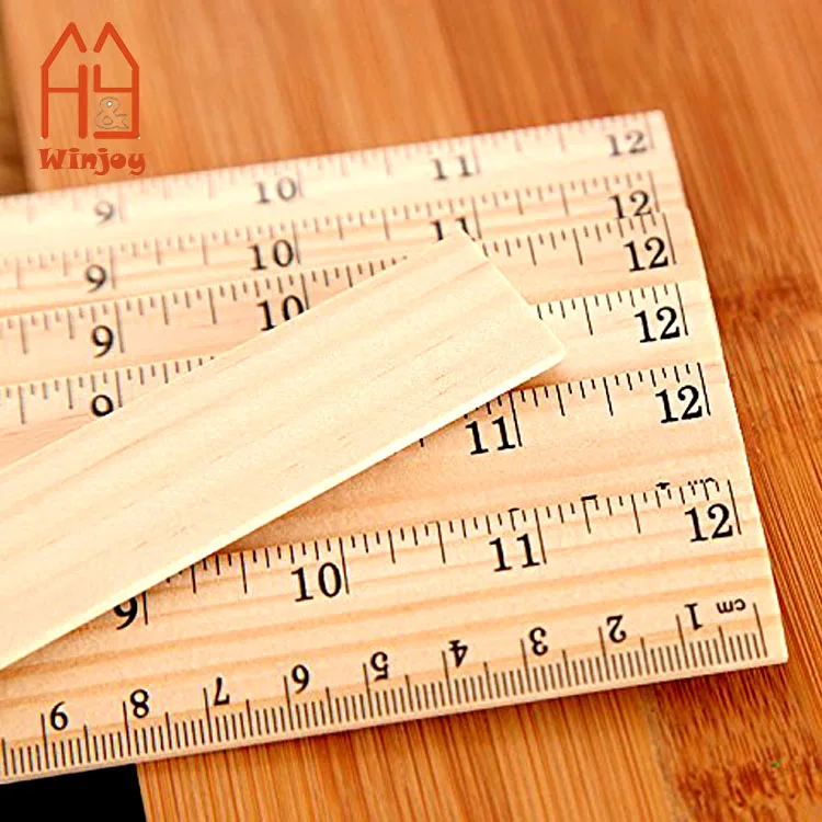 Wholesale And Custom Eco-friendly Wood Ruler,Measuring Ruler 2 Scale 12 ...