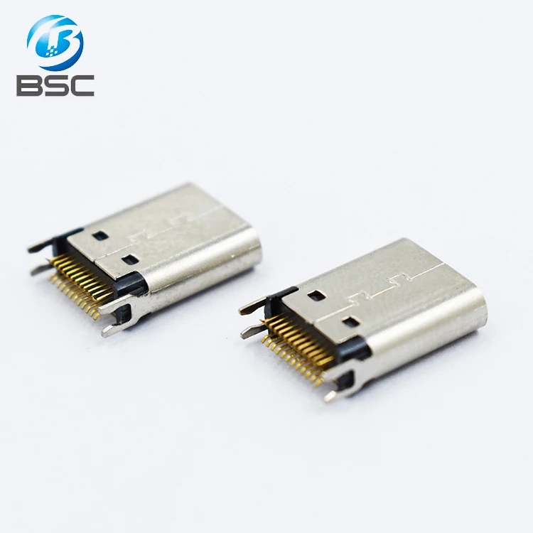 Universal Board Edge Pcb Plywood Straddle Mount 1.0mm 24pin Usb Type-c ...