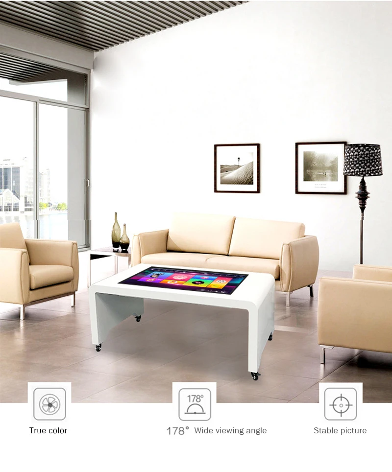 Popular Customizable 55 Inch Coffee Table Touch Screen Multiple ...
