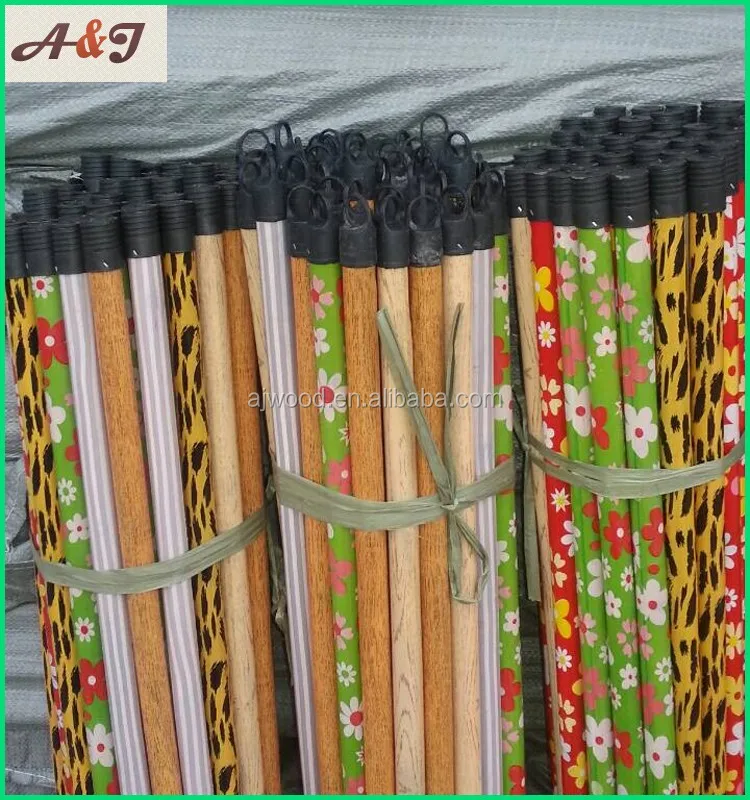 Pvc Coated Wooden Broomstick,Wooden Stick,Wooden Broom Handle With ...
