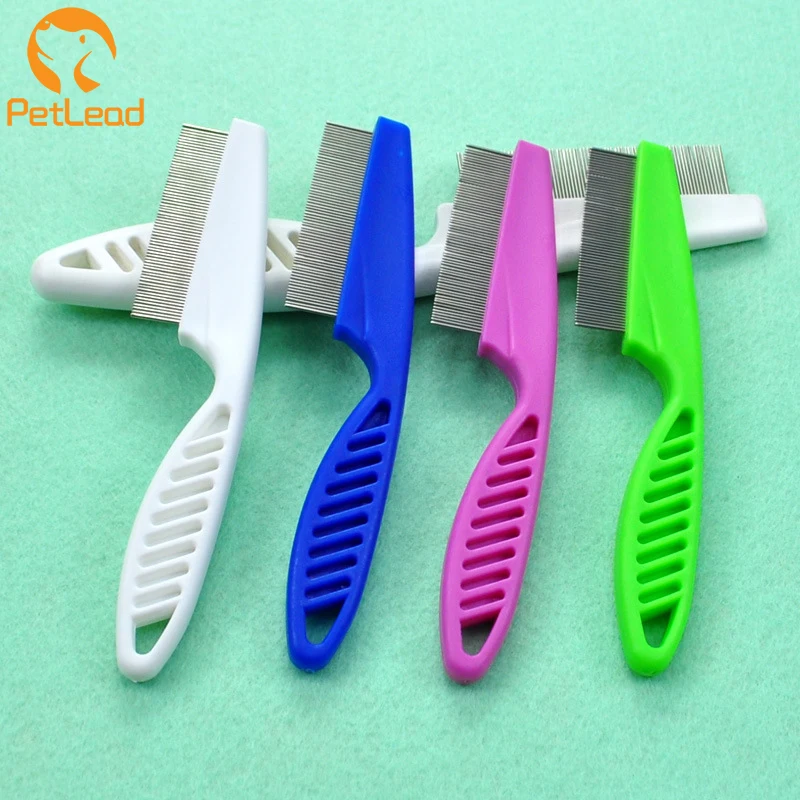 Petlead Stainless Steel PP Pet Flea Comb - Effective Grooming