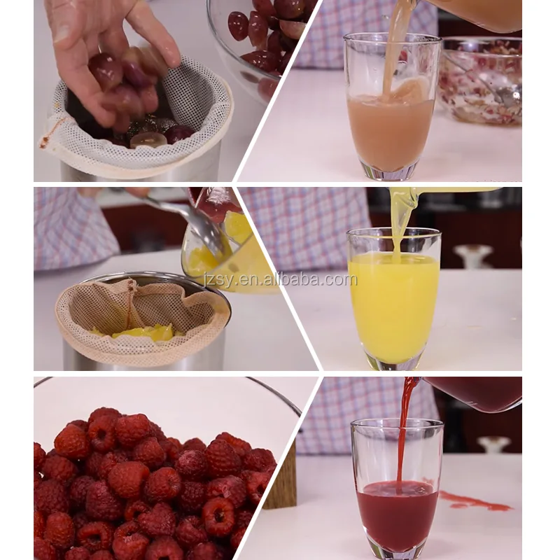 Home Mini Stainless Steel Manual Grape Juicer/physical Fruits And ...