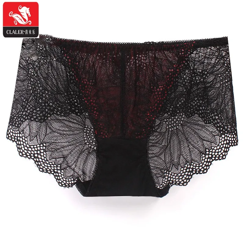 Crystal Decorated Sexy Underwear Lace Thong Ladies Black Sexy Lace ...